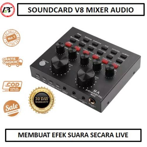 Jual Soundcard V8 Mixer V8 Sound Card V8 MIXER Audio USB External ...