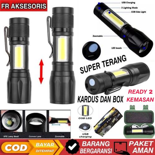 Jual Senter Swat Mini Zoom / Senter Police LED / super terang - KEMASAN KARDUS - Kota Malang ...
