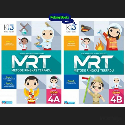 Jual BUKU MRT (METODE RINGKAS TERPADU) TEMATIK 4A 4B SD/MI KELAS 4 ...