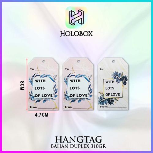 Jual Hang Tag Motif – Label Baju – With Lots Of Love 8x4,7 | H6 - All ...