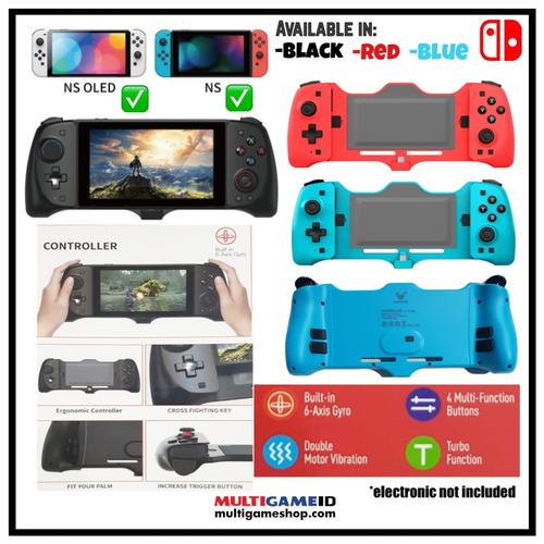 Jual Nintendo Switch V1/V2/Oled Console Controller Grip Turbo, Six-Axis ...