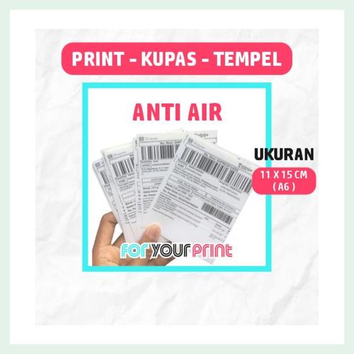 Jual STIKER HVS / LABEL PENGIRIMAN / STIKER RESI UKURAN A6 - Kota ...