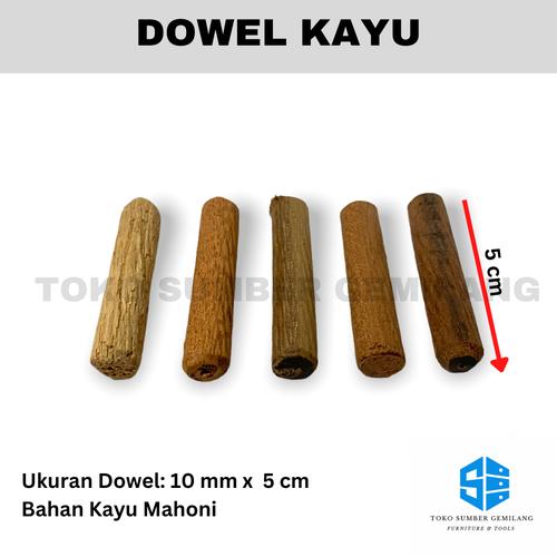 Jual Dowel Kayu Ukuran 10mm x 50mm isi 100 pcs / Ambalan Kayu / Kayu ...
