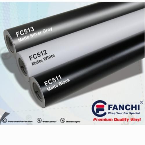 Jual Permeter Sticker Fanchi FC513 Matt Matte Silver Grey Abu Tua Doff ...