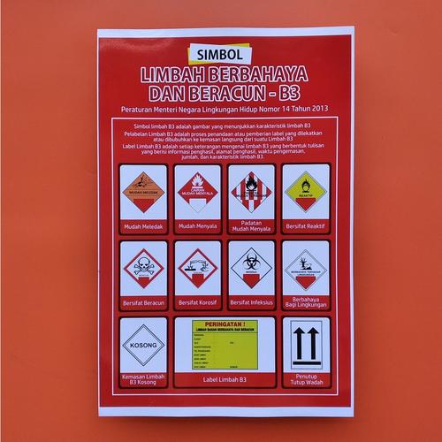 Jual Poster Edukasi - Simbol Limbah Berbahaya dan Beracun | Poster B3 ...
