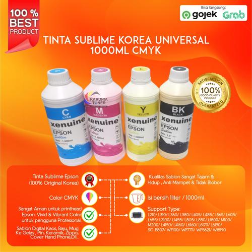 Jual TINTA SUBLIME KOREA UNIVERSAL 1000ml CMYK - Biru - Kota Salatiga ...