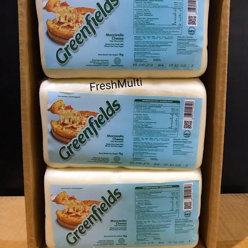 Jual Keju Mozarella Greenfields 1kg / Greenfields mozarella cheese ...