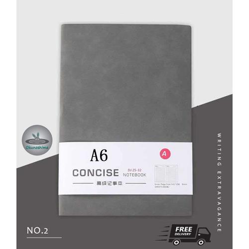 Jual PU Leather Notebook Journal Buku Catatan Jurnal Harian A6 80 ...