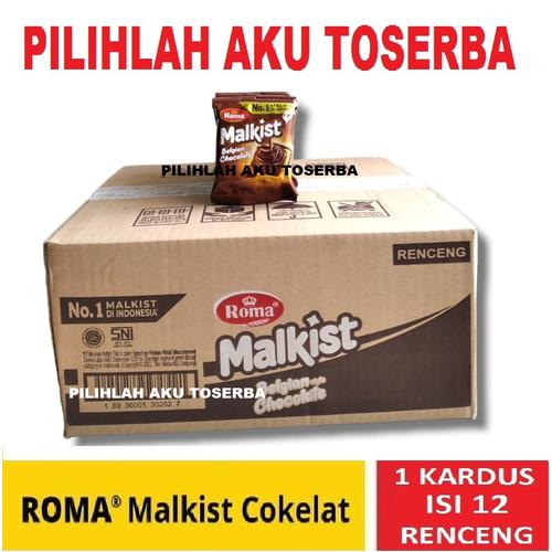 Jual Biskuit Roma Malkist Cokelat RENCENG - 1 KARDUS ISI 12 renceng ...