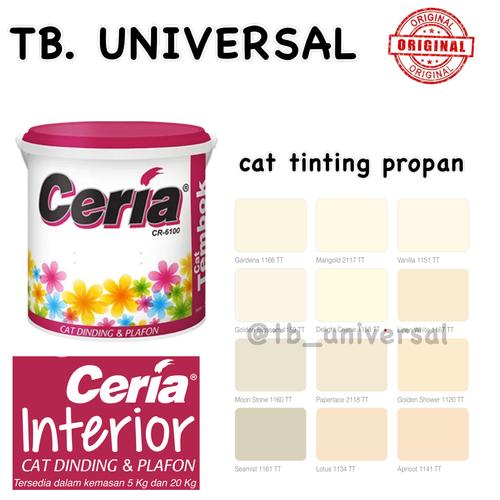 Jual CAT TEMBOK PROPAN CERIA 6100 INTERIOR KODE 1134-1141 - APRICOT ...