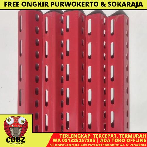 Jual 4 CM x 4 CM / NM Siku L Lubang Besi Merah Permukaan Standard ...