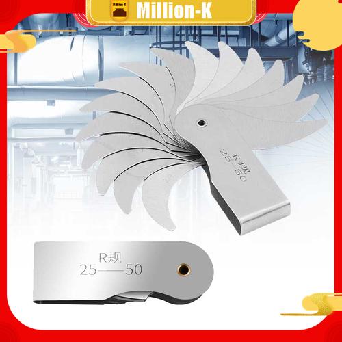 Jual Radius Gauge R25-50 Mal Radius for Machinist Die Makers - R25-50 ...