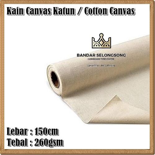 Jual Kain Kanvas Katun Kasar Tebal / Kain Canvas Natural / Kanvas ...