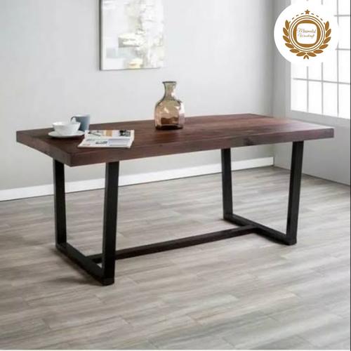 Jual meja minimalis kaki besi P160xL60xT75, meja kayu minimalis, meja ...