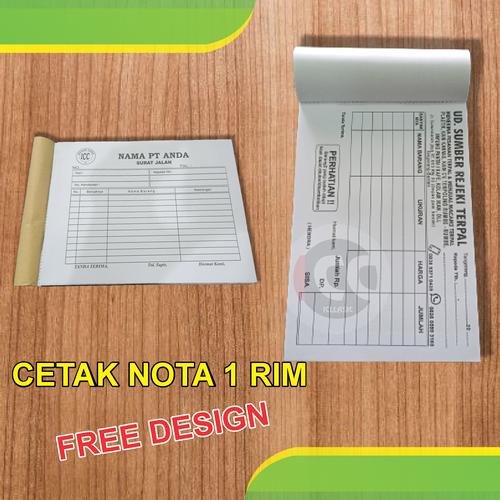 Jual CETAK NOTA COSTUM 1 RIM - 2 warna, 1 ply - Kab. Tangerang - Icc ...