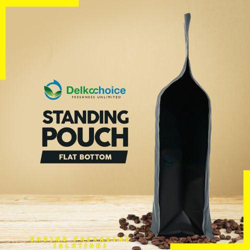 Jual STANDING POUCH FLAT BOTTOM ZIPLOCK ALUMUNIUM FOIL KEMASAN KOPI ...