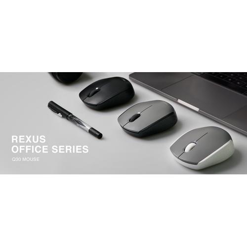 Jual Rexus Q30 Mouse Wireless Office Silent Click - Hitam/grey silver ...