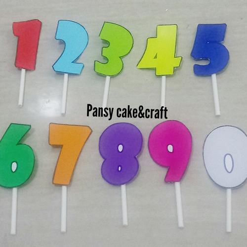 Jual Cupcake topper / cake topper Number / Angka - Kota Surabaya ...