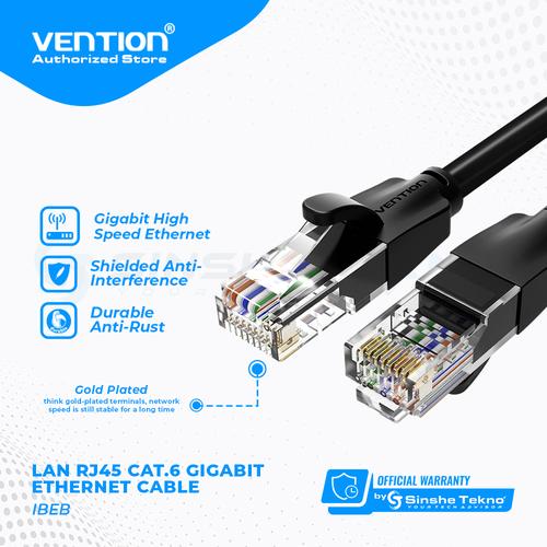 Jual VENTION Kabel LAN UTP RJ45 CAT6 Gigabit Ethernet (8-40 Meter ...