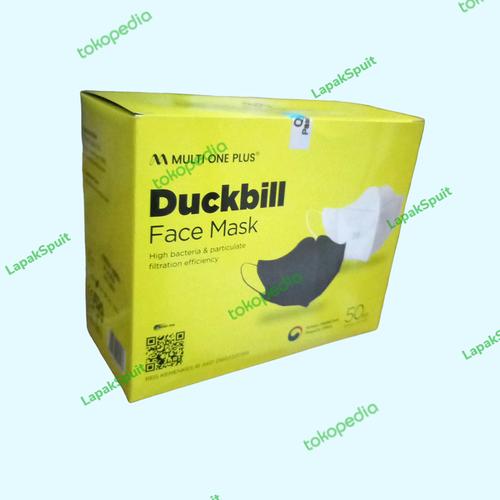Jual masker multi one plus duckbill earloop type 3 ply 50 pcs - Hitam ...