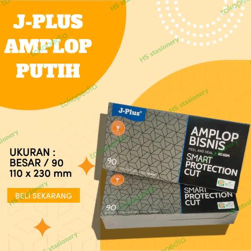 Jual Amplop Putih Seal J-plus Biru kabinet 90 ukuran 110 mm x 230 mm ...