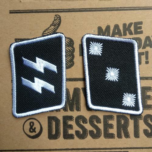 Jual Bordir Pangkat SS Waffen Totenkopf Cosplay Tentara Jerman Adolf ...