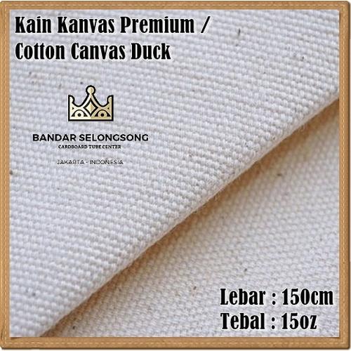 Jual Kain Kanvas Katun Halus Tebal / Kain Canvas Cotton Duck / Kanvas ...