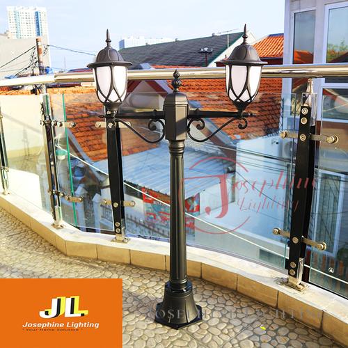 Jual Lampu Taman Tiang Outdoor Seri 6078 A7-2 (Cabang 2) - Hitam ...