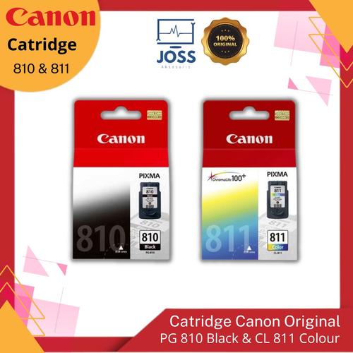 Jual Tinta Catridge Canon PG 810 Black Hitam & CL 811 Colour Warna ...