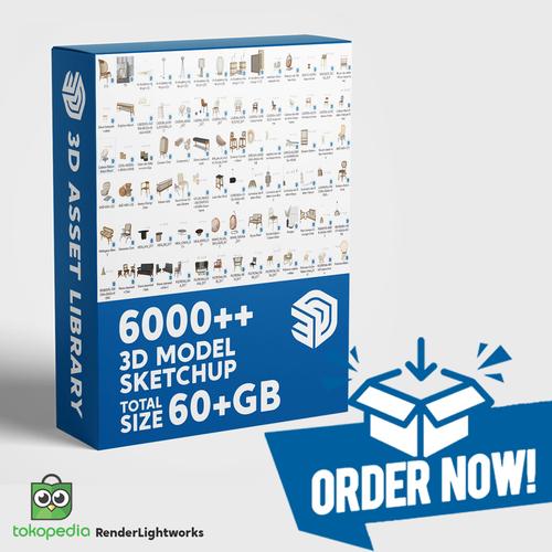 Jual 6000+ 3D Model Asset Library Sketchup Component Interior - Link ...