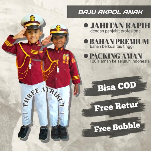 Jual BAJU SERAGAM TARUNA AKPOL BAJU PROFESI ANAK TK PAKET LENGKAP ...
