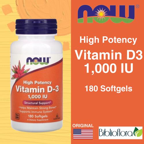 Jual Now Vitamin D3 1000 iu high potency 180 Softgels - Jakarta Pusat - Biblioflora | Tokopedia