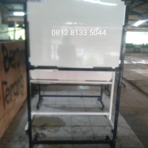 Jual papan tulis whiteboard standing ukuran 60×80 - Kota Bogor ...