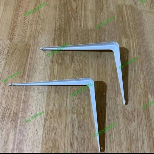 Jual Siku rak putih / siku besi tembok / siku besi L ukuran 4 X 5 - 1 ...