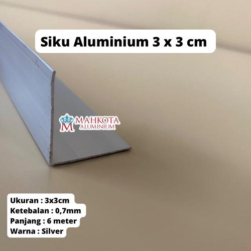 Jual SIKU ALUMINIUM 3x3 CM - Kab. Kudus - Mahkota Aluminium_NEW | Tokopedia