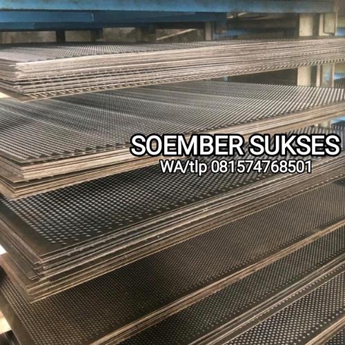 Jual plat lubang besi HEXAGON 0.8 mm x 1200 x 2400 mm lubang 6 mm ...