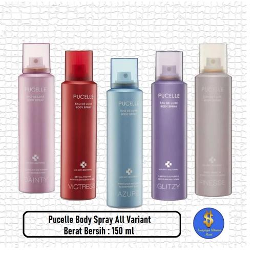 Jual Pucelle Eau De Luxe Body Spray All Variant-Pucelle Body Spray ...