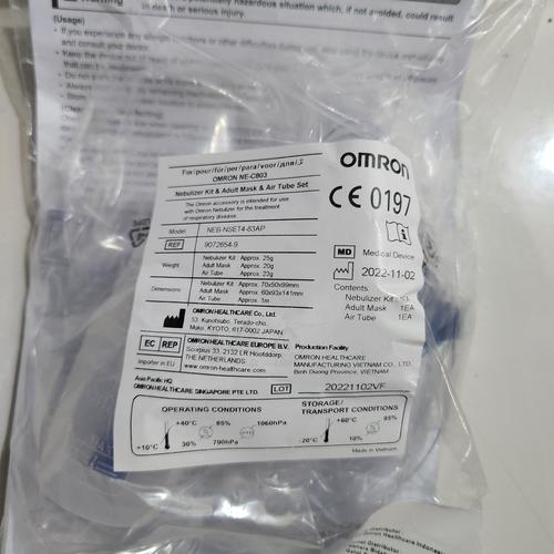 Jual Nebulizer Kit Adult Mask Air Tube Set OMRON NE-C803 Tempat Obat ...