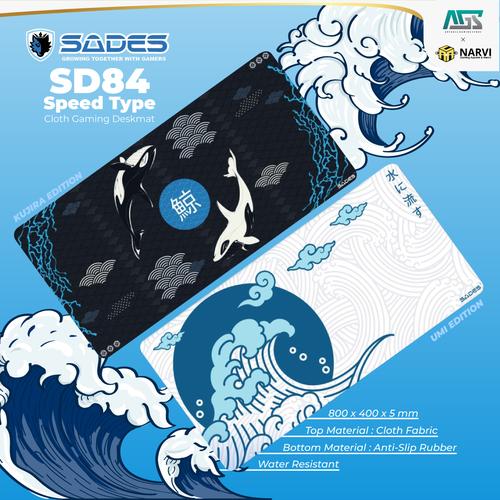 Jual SADES SD84 Speed Type Cloth Gaming Deskmat - Mousepad Gaming ...