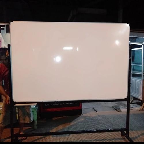 Jual papan tulis whiteboard standing ukuran 120×180 - Kota Bogor ...