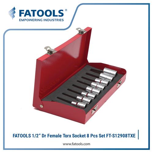 Jual FATOOLS S12908TXE 1/2" Dr Female Torx Socket Set 8 Pcs Kunci Sock ...