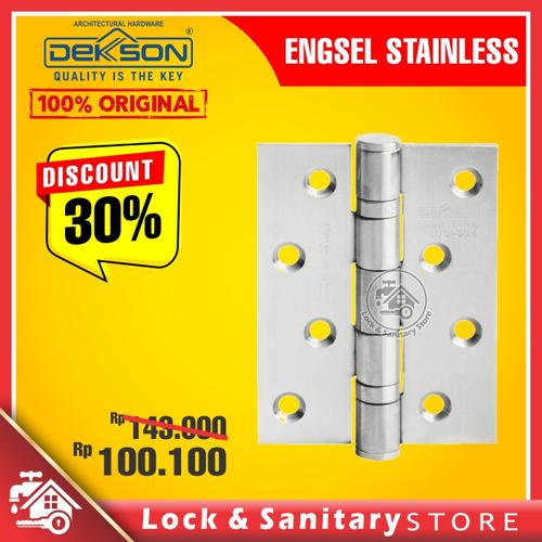 Jual Engsel Dekson / Dekkson DELUXE 4X3X2MM 2BB SSS Engsel Pintu ...