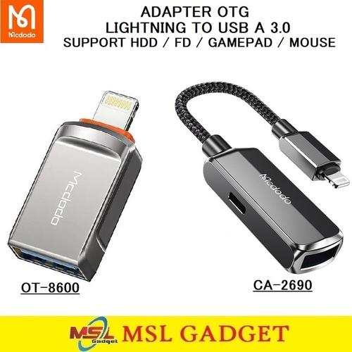 Jual Mcdodo OTG Flashdisk Konverter USB A 3.0 to iPhone Lightning OT ...