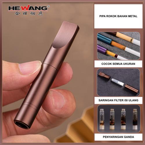 Jual PIPA FILTER ROKOK HEWANG BOX 3IN1 ISI ULANG KRETEK FILTER MILD ...