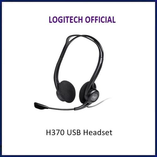 Jual Logitech h370 USB Stereo Headset with Mic Headphone Earphone ...