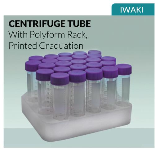 Jual TABUNG SENTRIFUSE 50mL Centrifuge Tubes 50mL w/Polyform Rack IWAKI ...