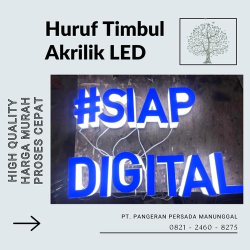 Jual Huruf timbul acrylic LED Signage Akrilik LED Custom Letterbox ...