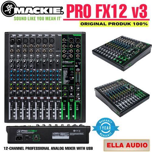 Jual Mixer Mackie Pro Fx12 v3 Mixer 12-channel with USB and Effects ...