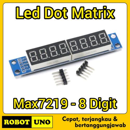 Jual Max7219 Led Dot Matrix 8 Digit Digital Tube Display Control - Kota Medan - Robot-Uno ...