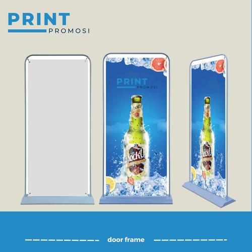 Jual Door Frame 60x160 + cetak gambar | Cetak Standing Door Frame ...